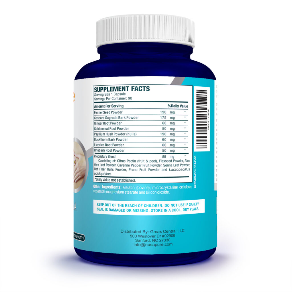 Nusa Pure Colon complex support – 90 capsules – Nusapure