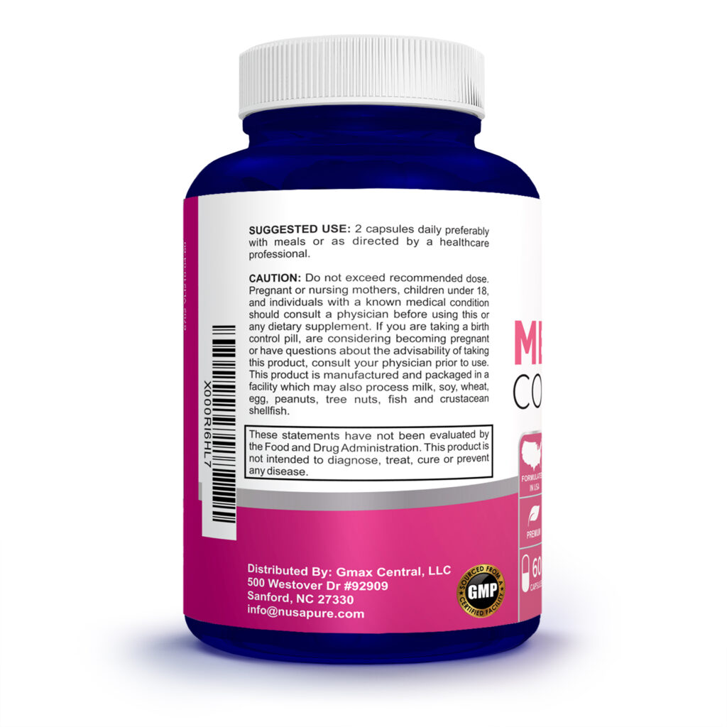 Menopause Complex – 60 Caps – Nusapure